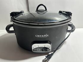 CROCK-POT SCCPVL605-B Slow Cooker Programmable Locks