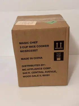 MAGIC CHEF MCSRC03ST Rice Cooker Warmer Digital Display